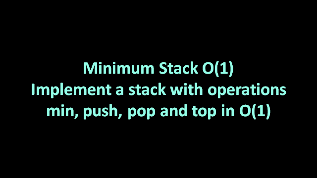 Minimum Stack Programming Interview Question Ideserve