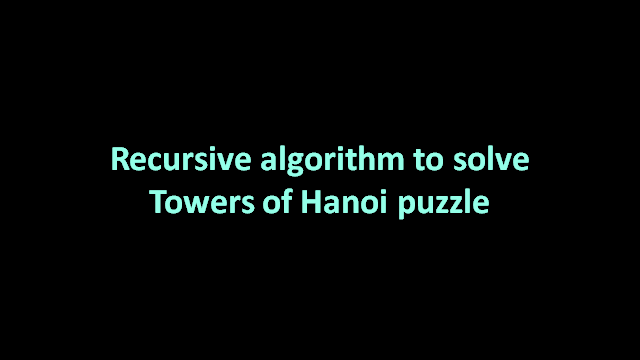 Recursive Algorithm To Solve Towers Of Hanoi Puzzle Ideserve 